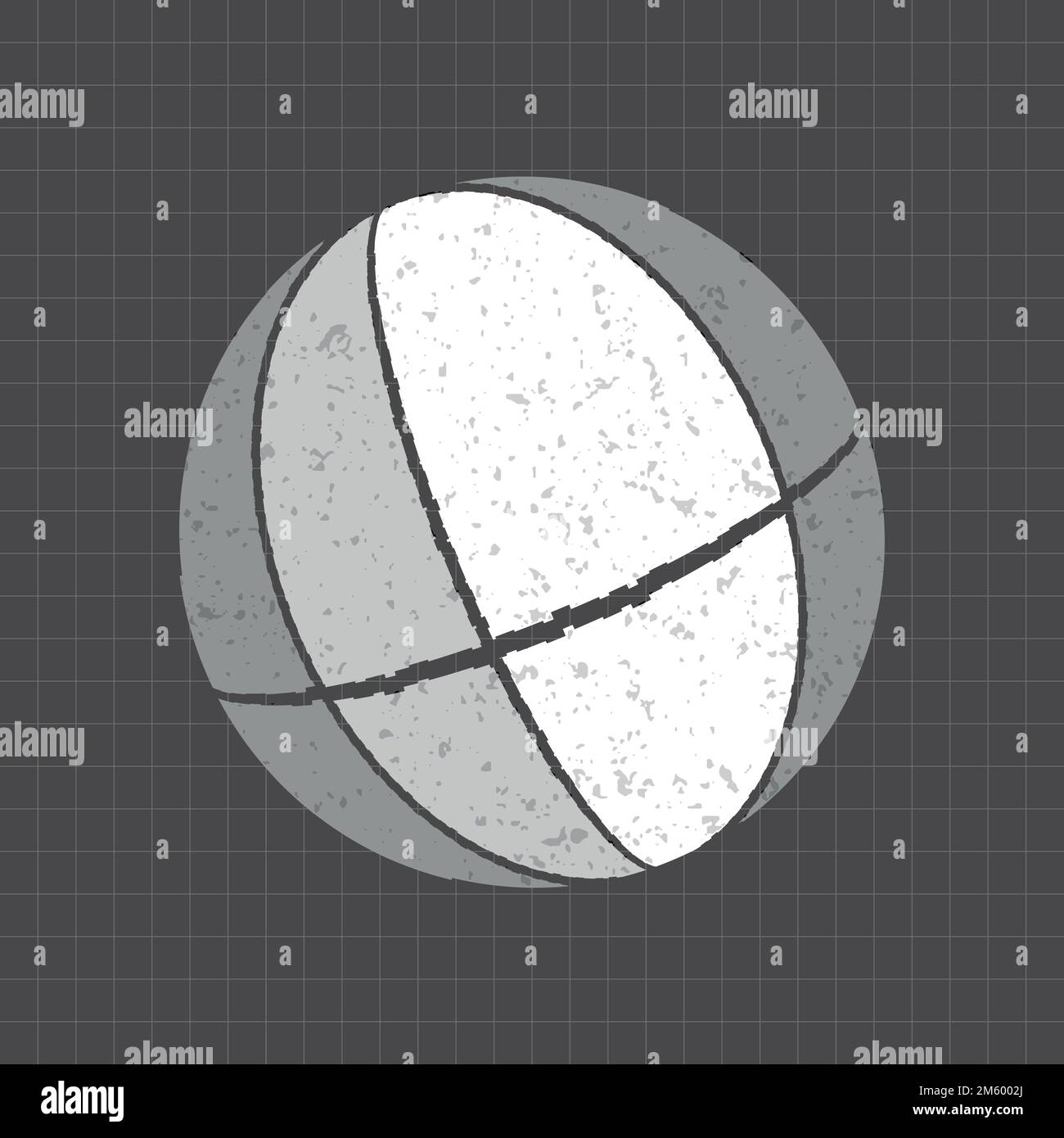 3D gray sphere on a black background vector Stock Vector Image & Art ...