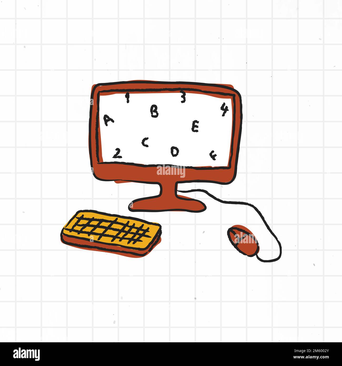 Computer doodle style vector Stock Vector Image & Art - Alamy