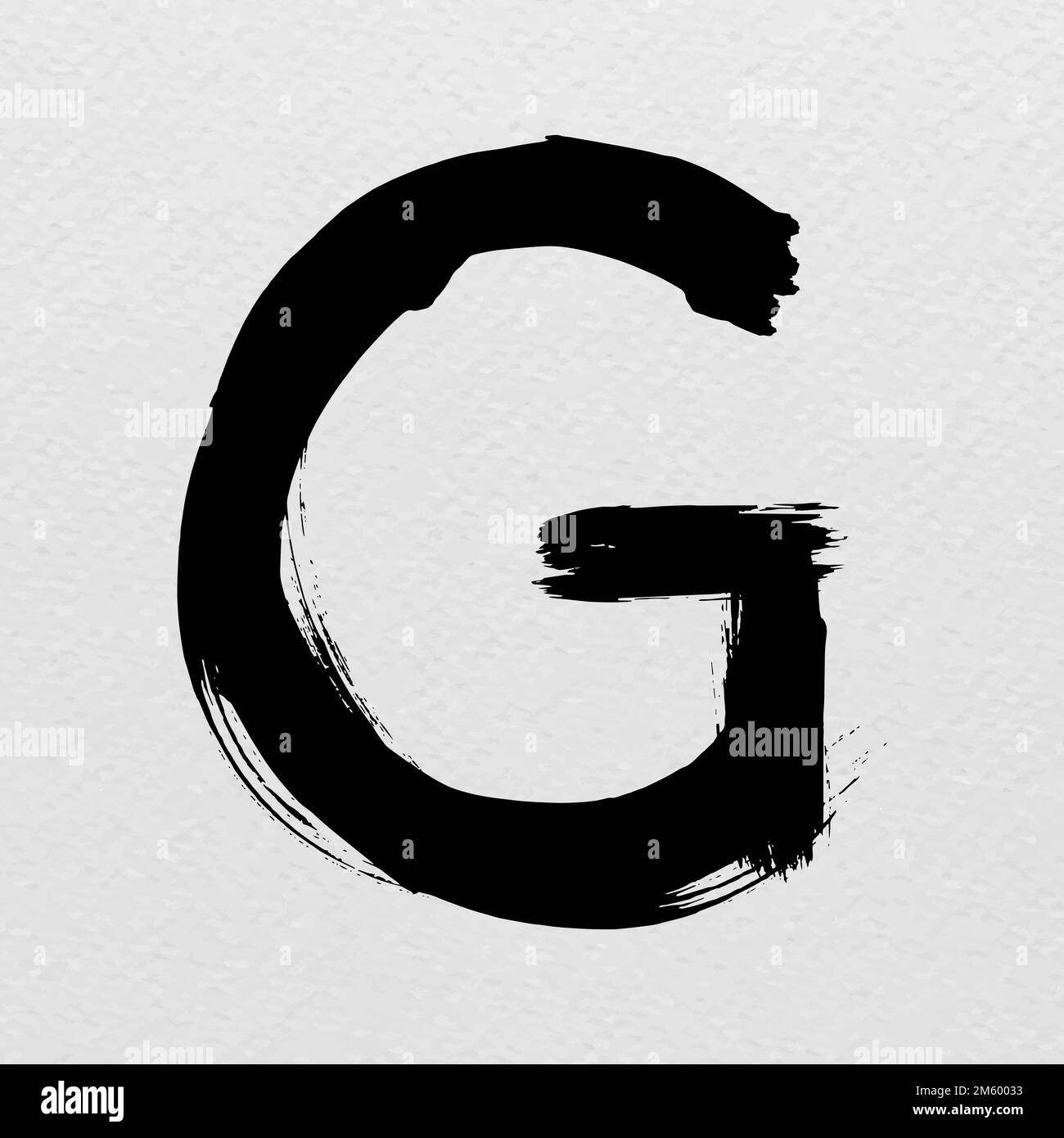 Letter G grunge hand lettering typography vector Stock Vector Image ...