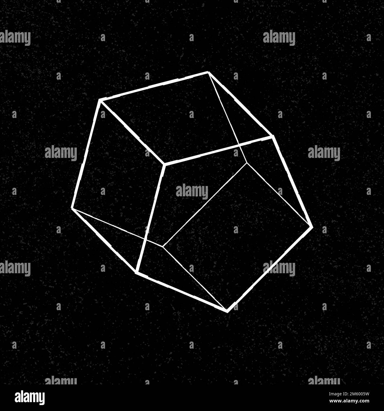 3D pentagonal prism on a black background vector Stock Vector Image ...
