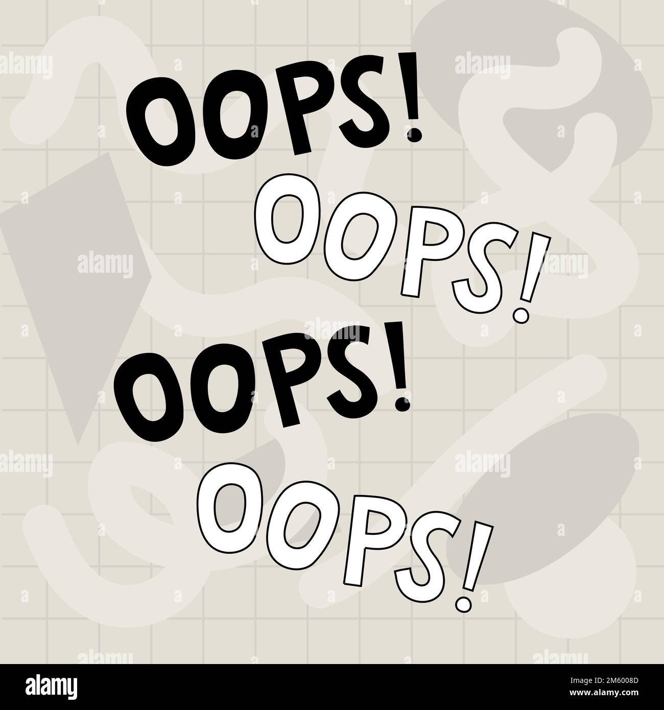 Oopsie Stock Vector Images - Alamy