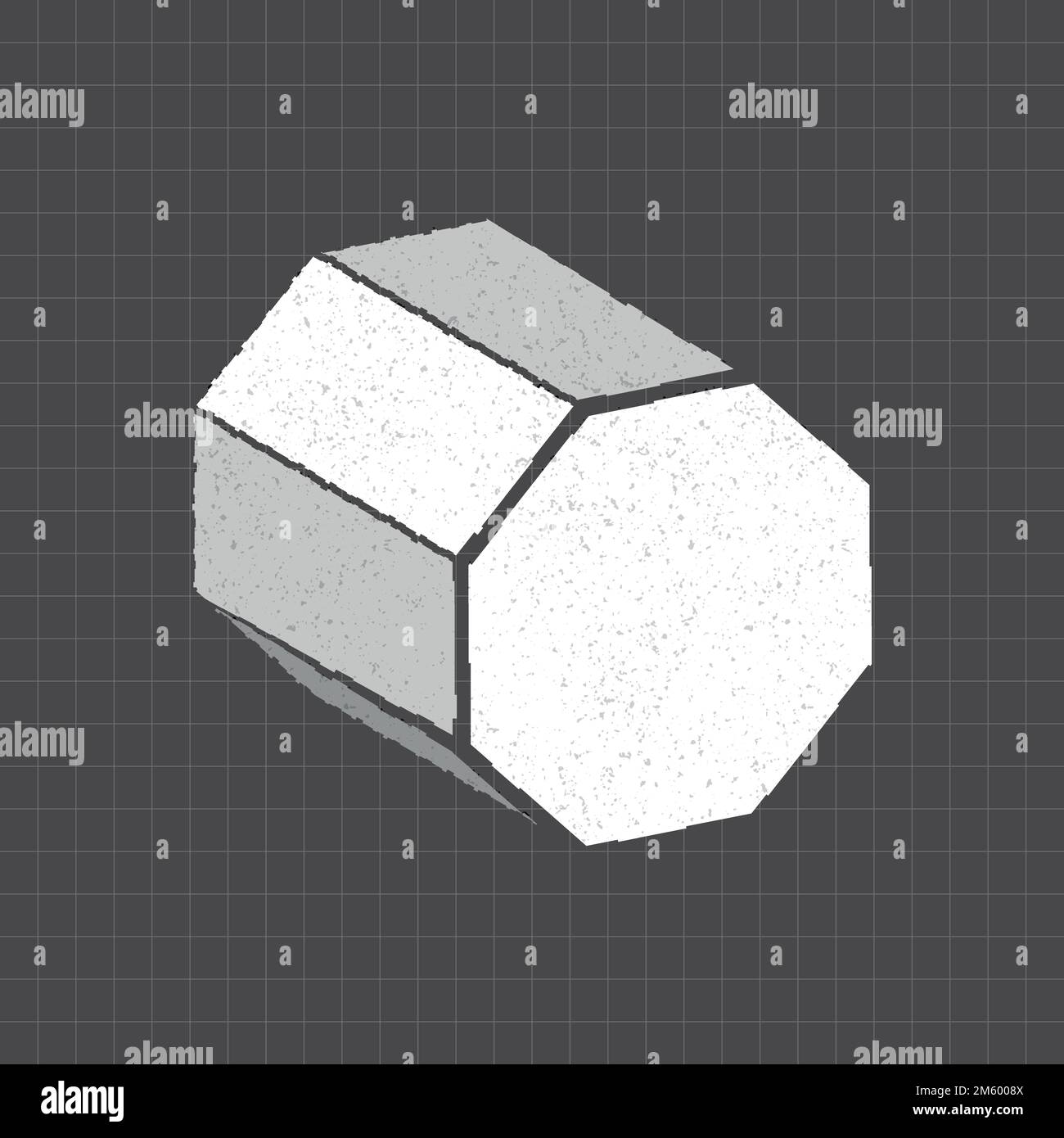 Octagonal Prism 3d