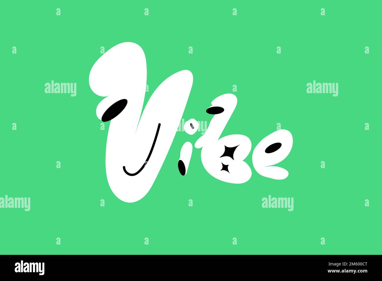 Vibe bold doodle typography vector word Stock Vector Image & Art - Alamy