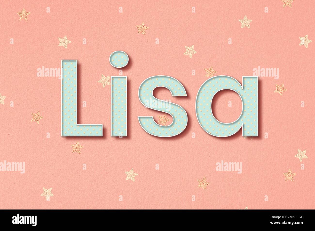 Lisa female name typography vector Stock Vector Image & Art - Alamy