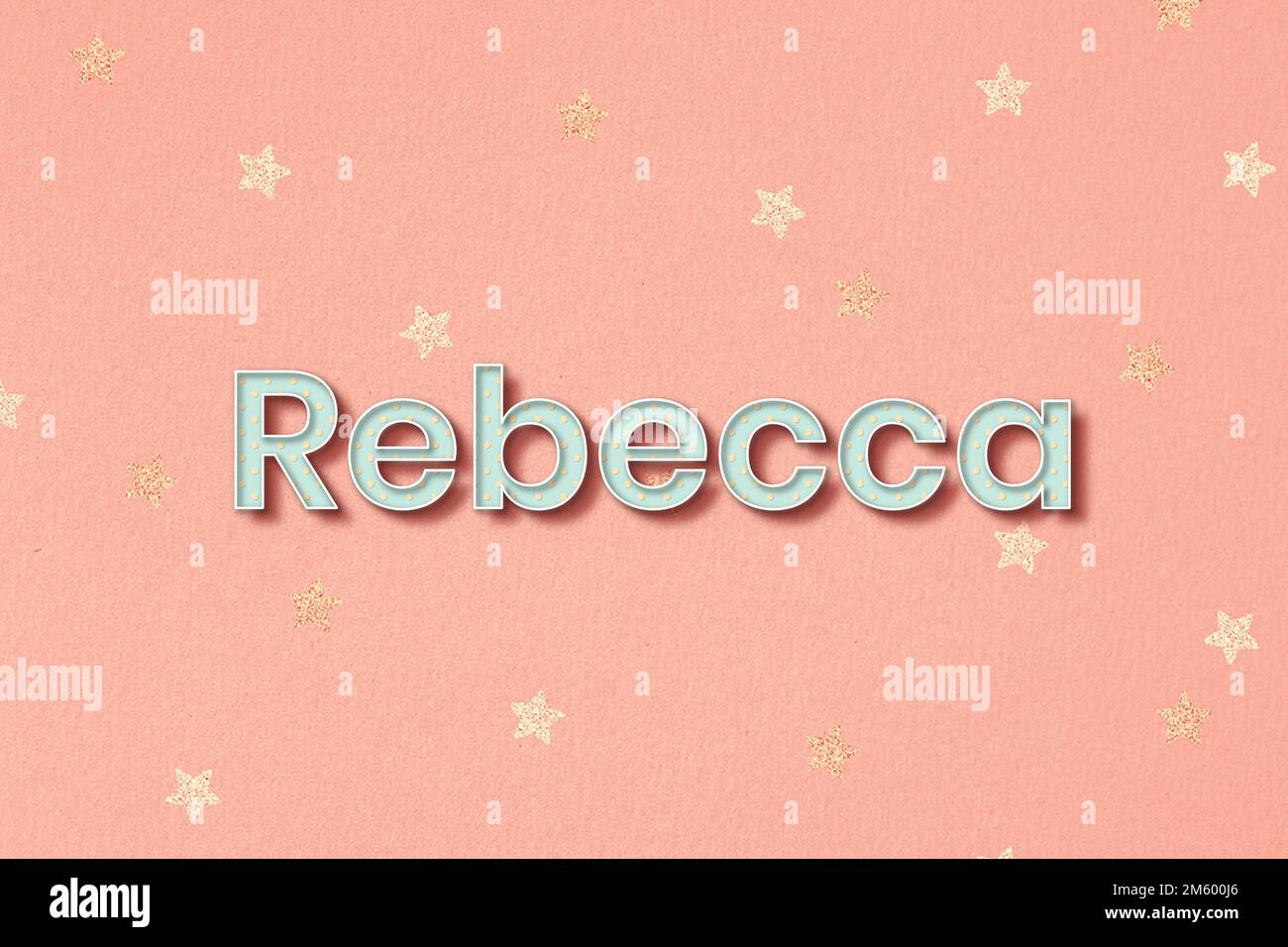 Rebecca script word art typography vector Stock Vector Image & Art - Alamy