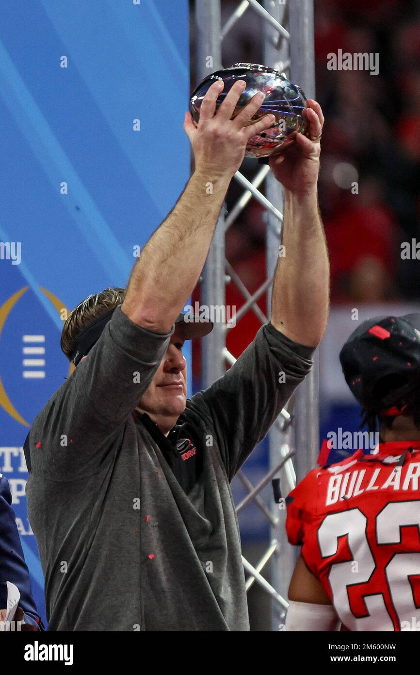 Atlanta, Georgia, USA. 1st Jan, 2023. Georgia Bulldogs head coach Kirby ...