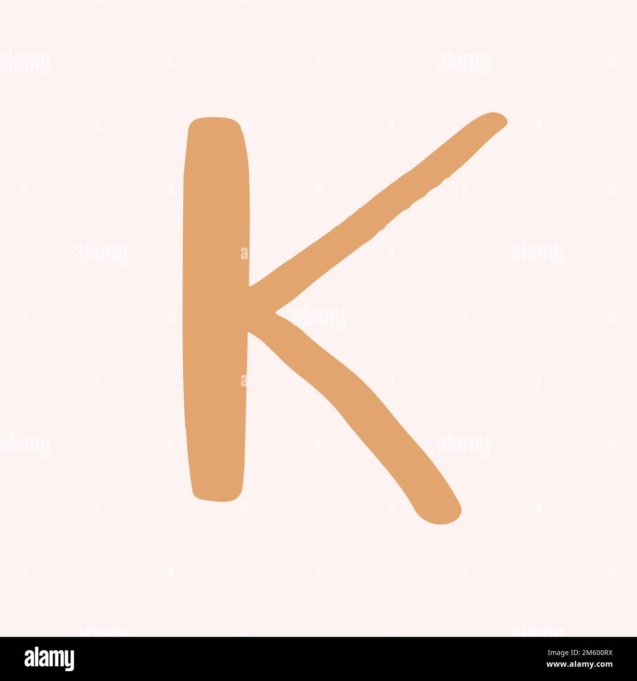 K letter doodle typography font vector Stock Vector Image & Art - Alamy