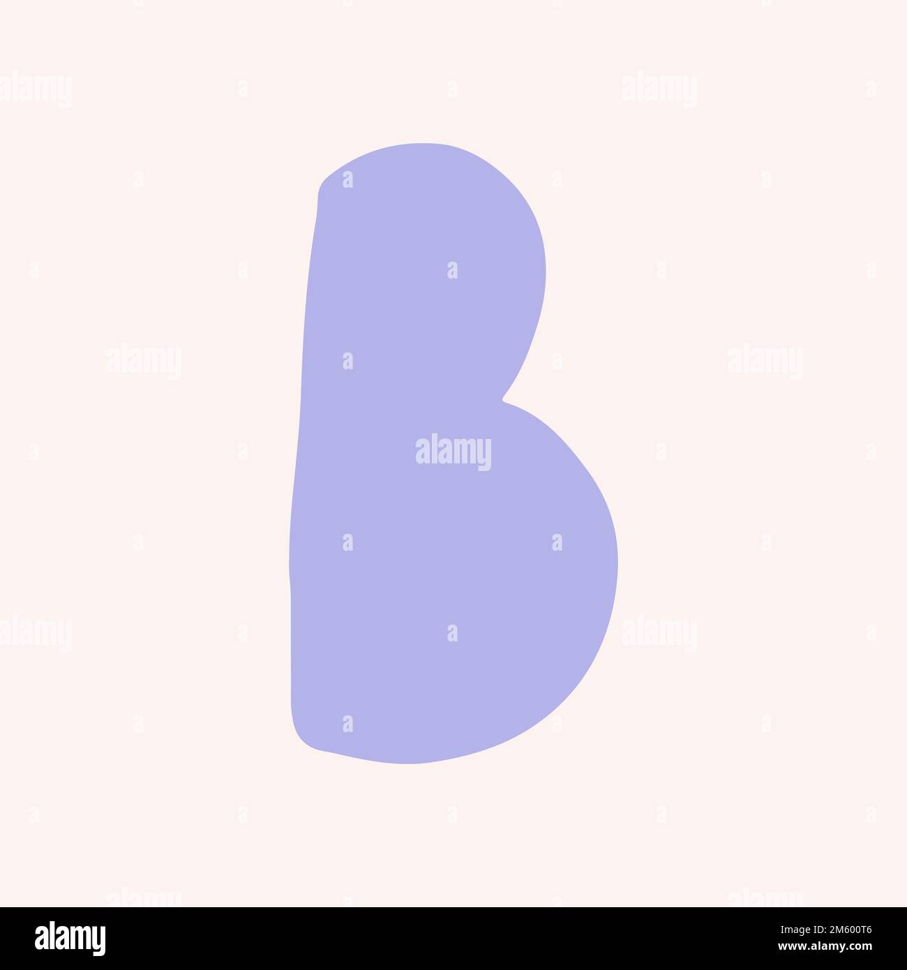 B letter doodle typography font vector Stock Vector Image & Art - Alamy