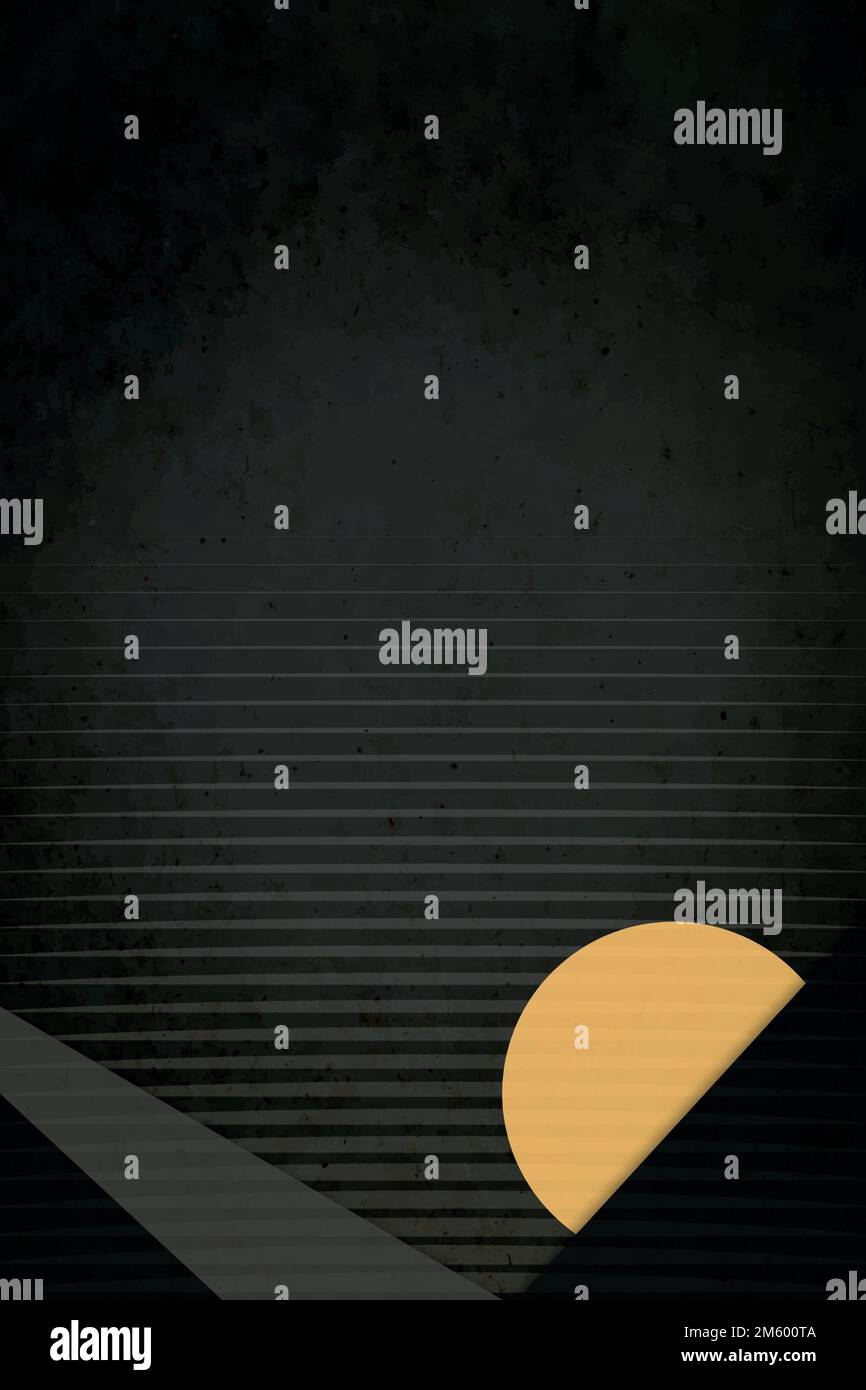 Minimalist landscape black poster hi-res stock photography and images ...