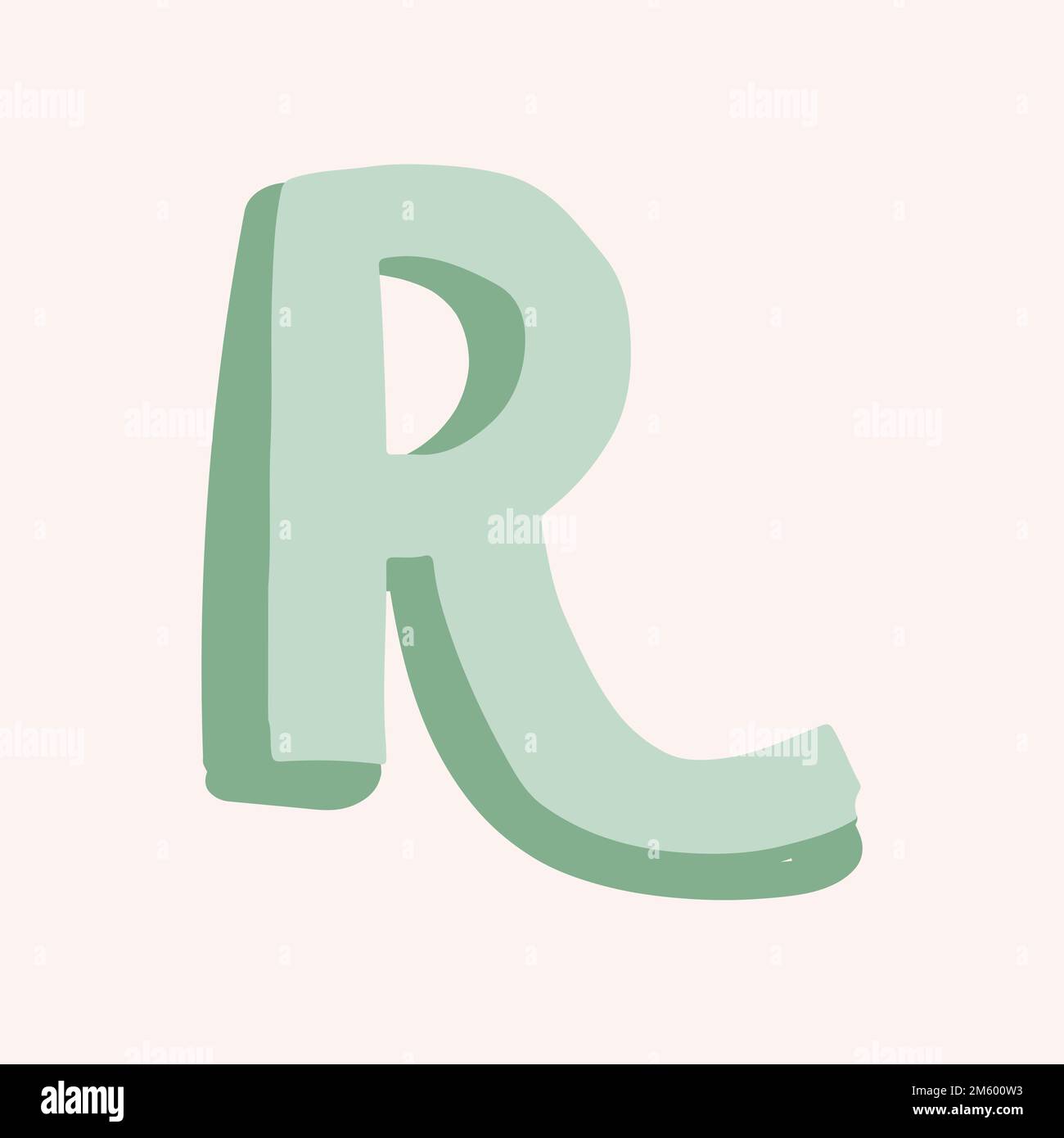 R letter doodle typography font vector Stock Vector Image & Art - Alamy