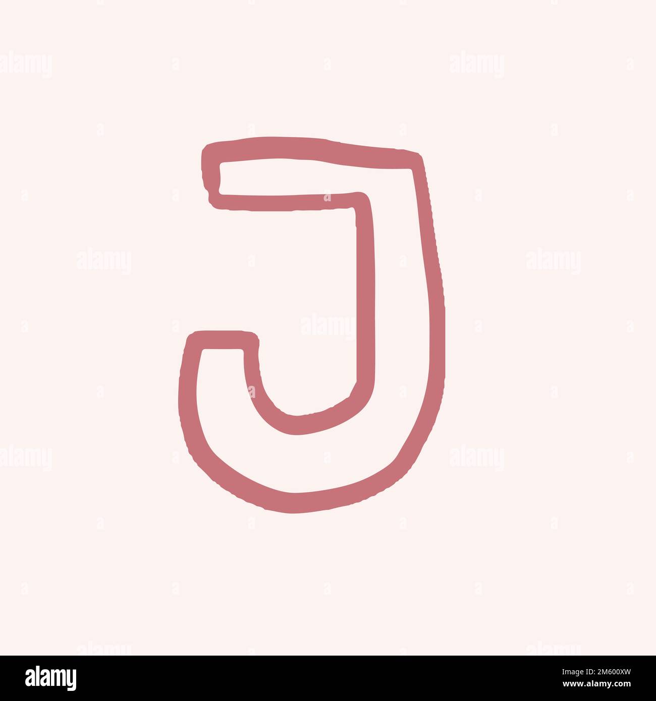 J letter doodle typography vector font Stock Vector Image & Art - Alamy