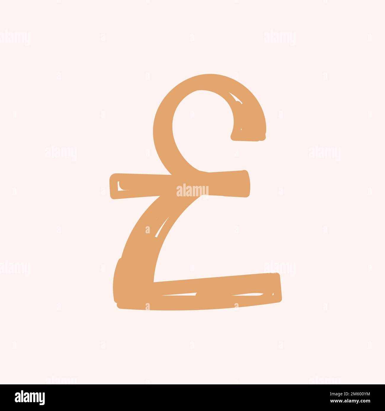 Pound sterling symbol vector doodle typography handwritten Stock Vector ...