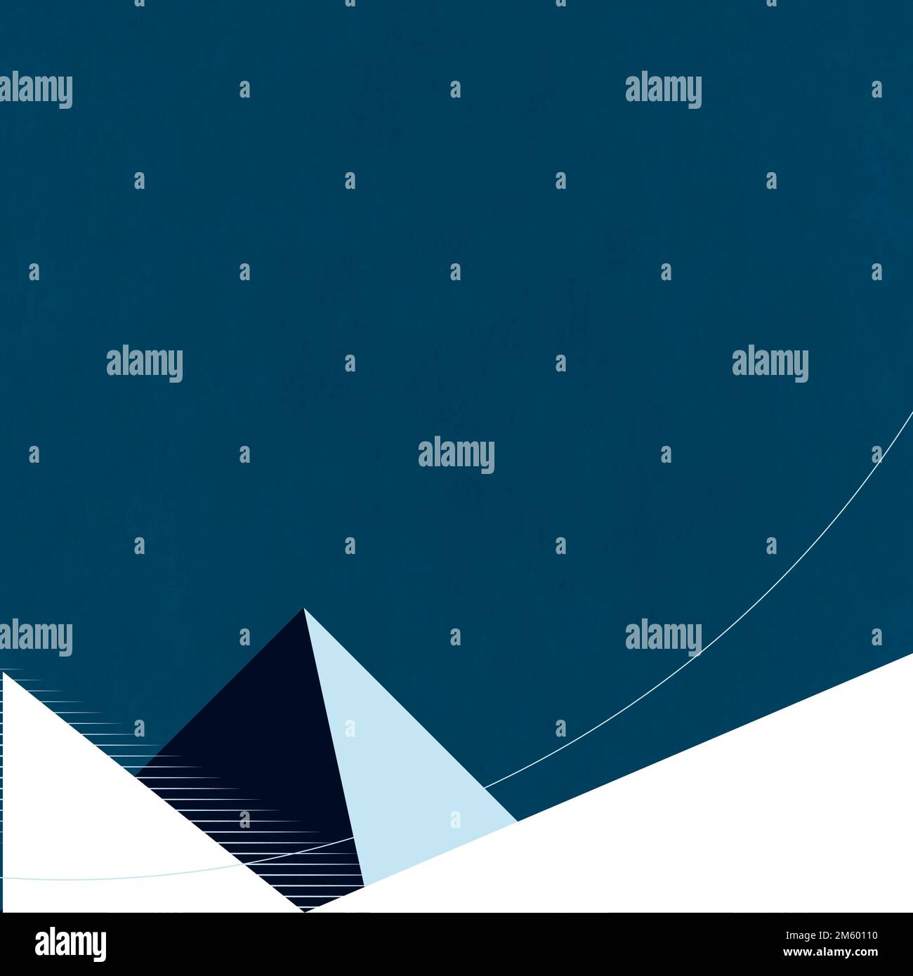 Dull color pyramid simple vector poster aesthetics Stock Vector Image ...