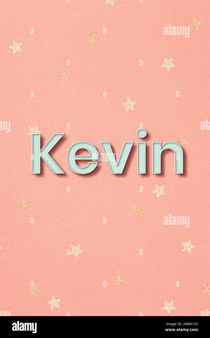 Kevin male name typography vector Stock Vector Image & Art - Alamy