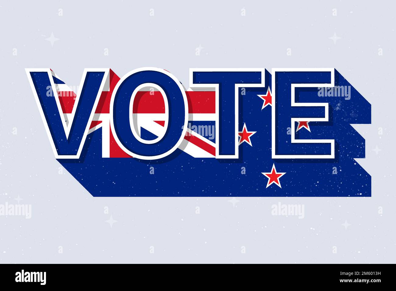 Vote word New Zealand flag vector election Stock Vector Image & Art - Alamy