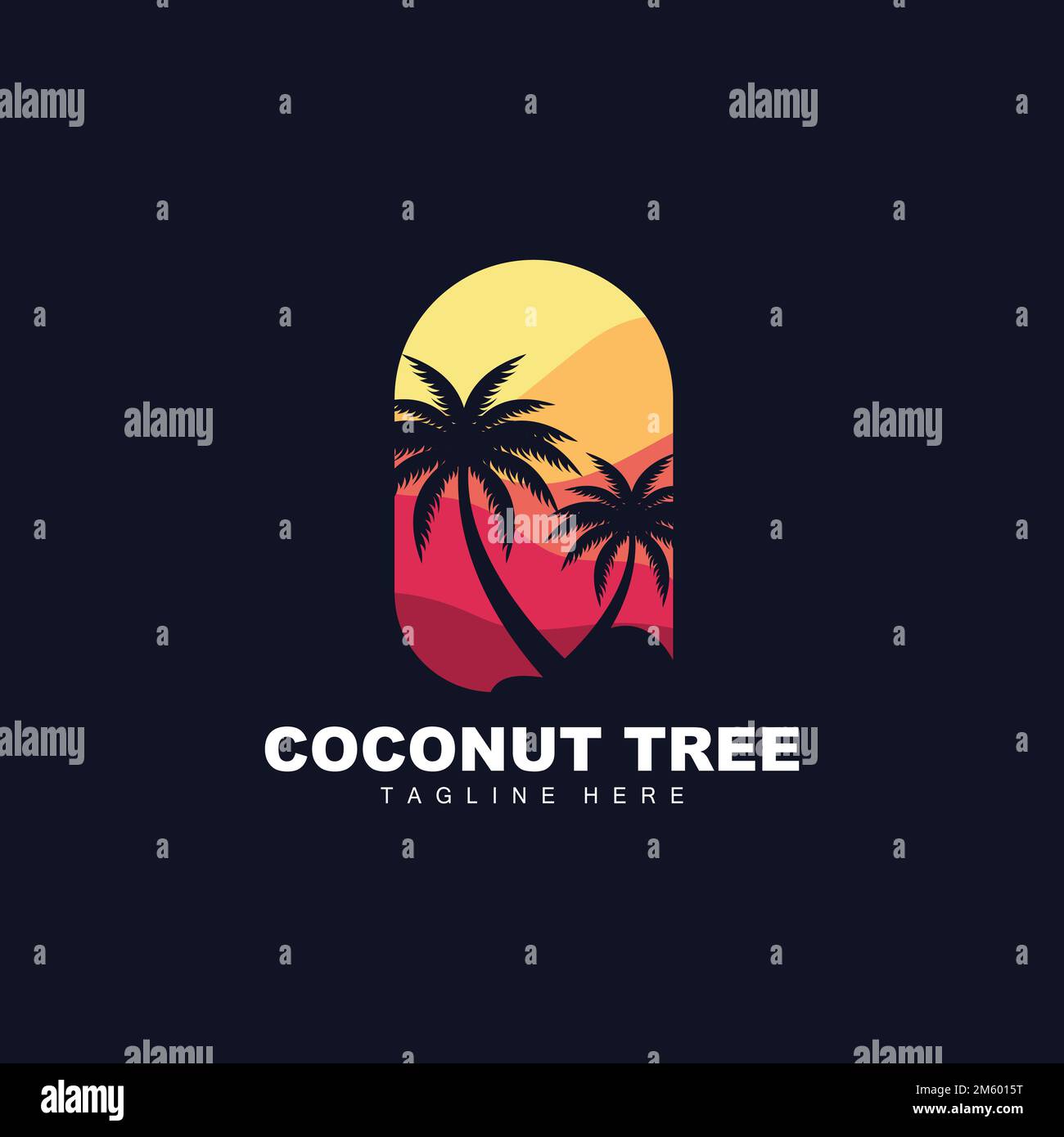 Logo beach Stock Vector Images - Alamy