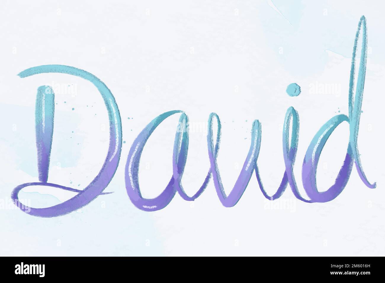 David name hand lettering vector font Stock Vector Image & Art - Alamy