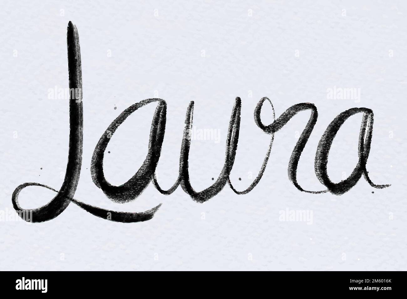 Hand drawn vector Laura font typography Stock Vector Image & Art - Alamy
