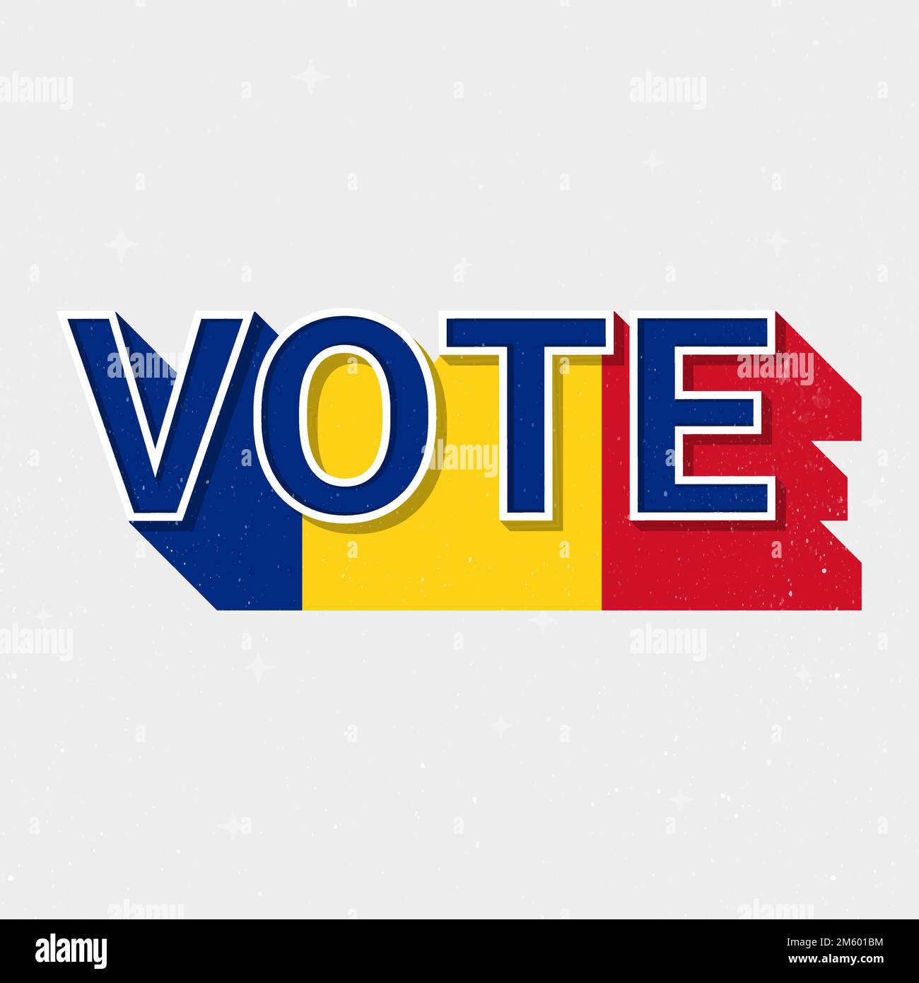 Romania election vote text vector democracy Stock Vector Image & Art ...