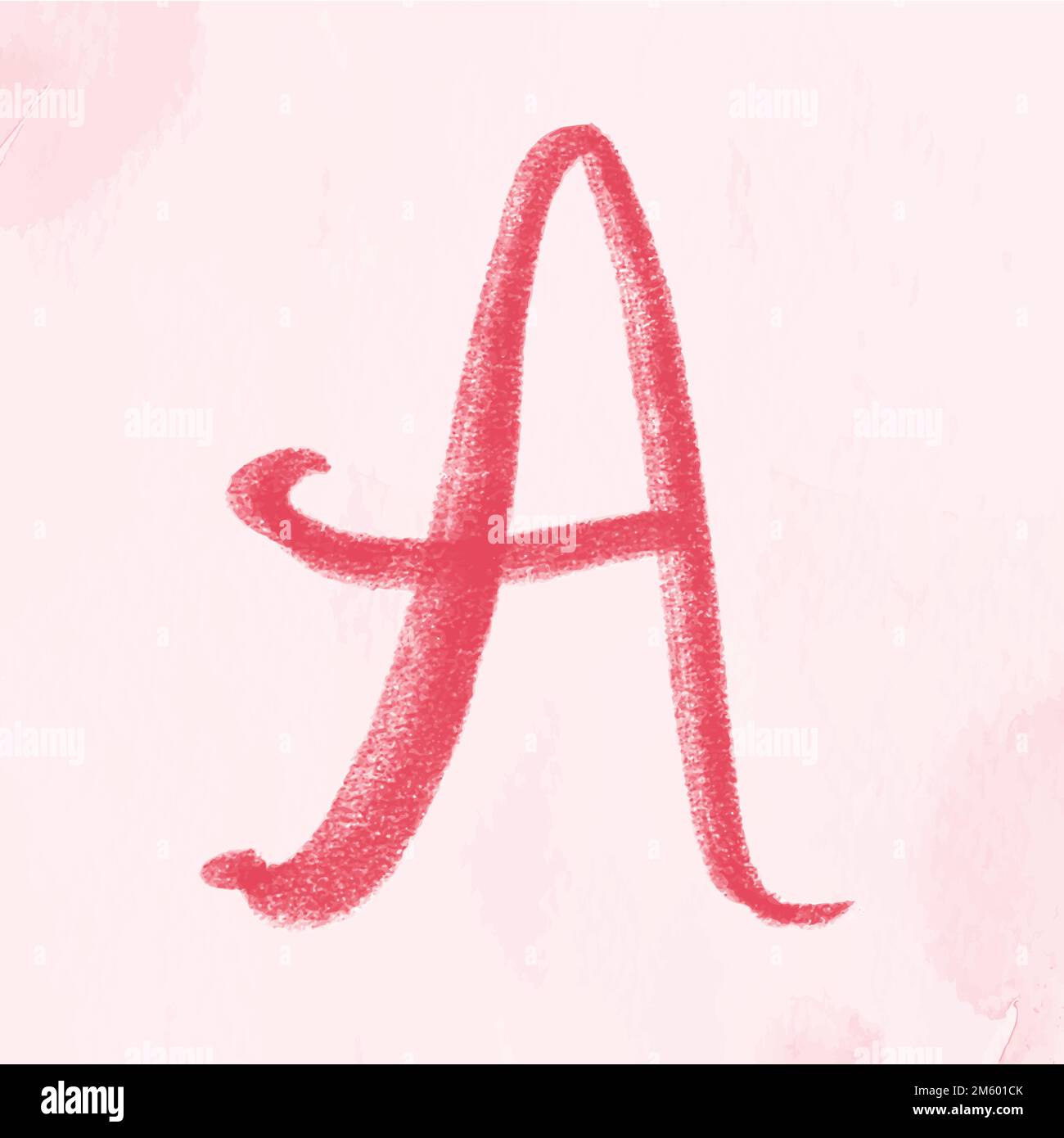 Letter a brush stroke vector typography font Stock Vector Image & Art ...