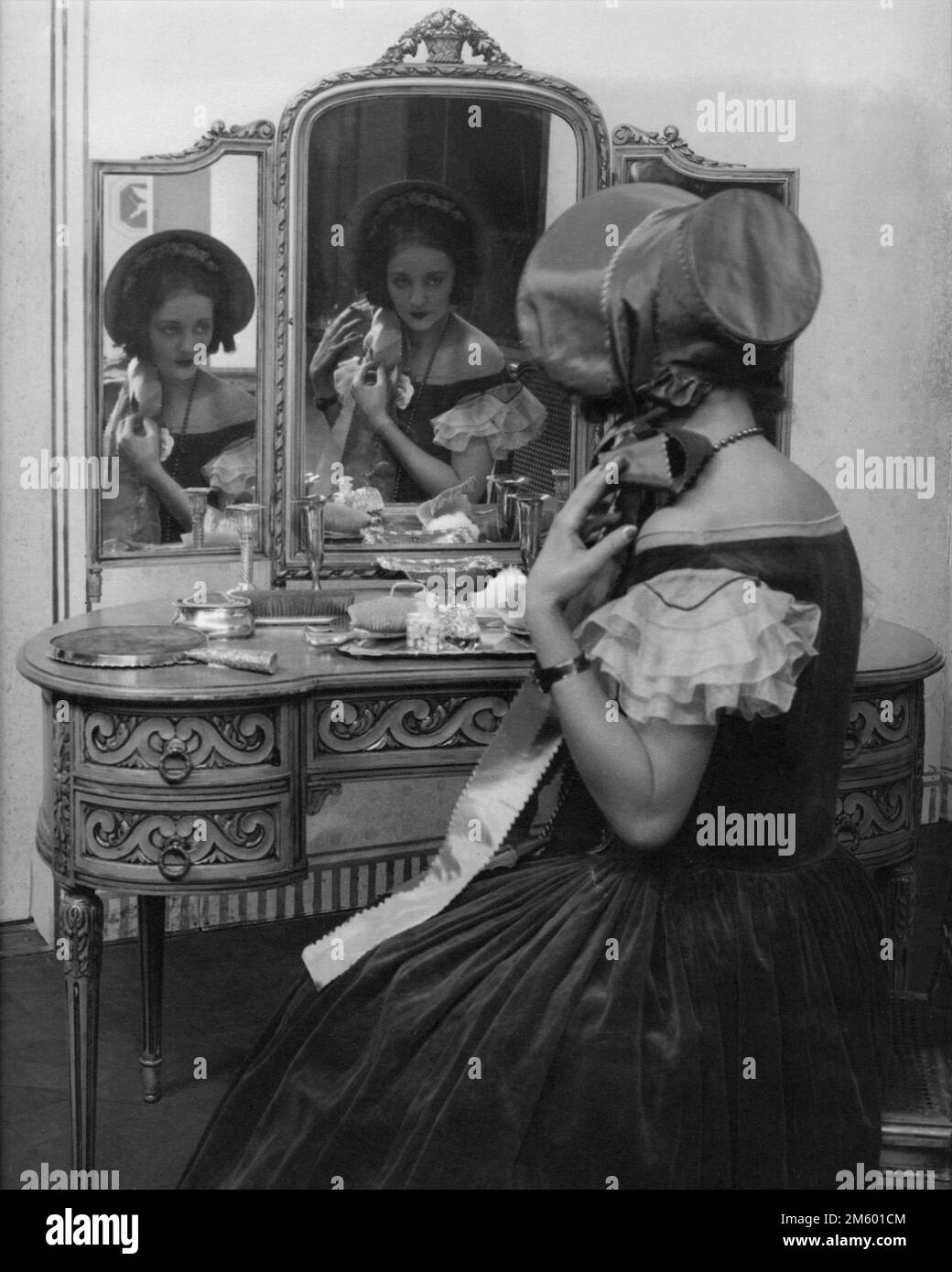 TALLULAH BANKHEAD Portrait in her Dressing Room in costume as ...