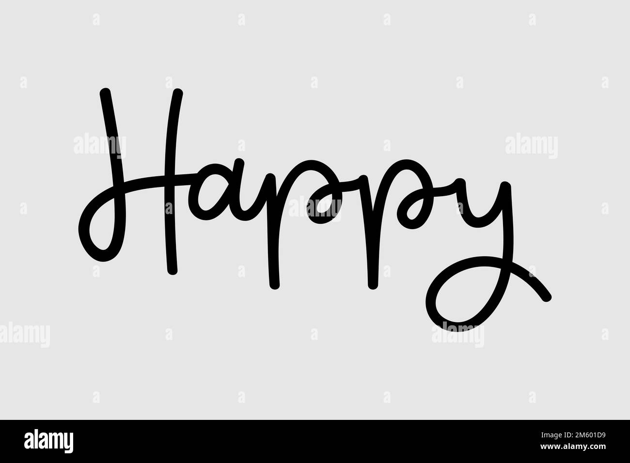 Happy black typography vector message Stock Vector Image & Art - Alamy