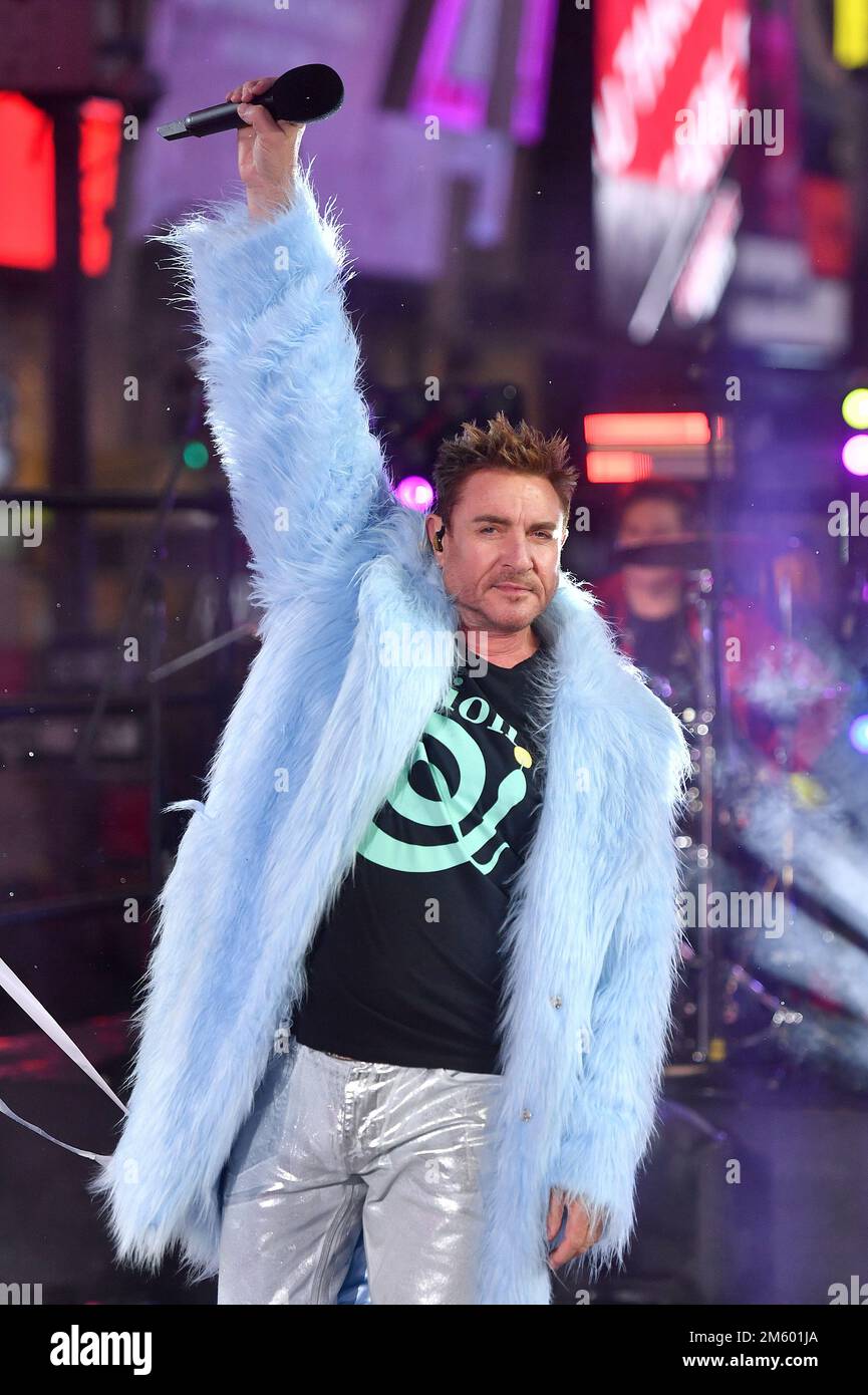 New York, USA. 31st Dec 2022. Duran Duran lead singer Simon Le Bon ...