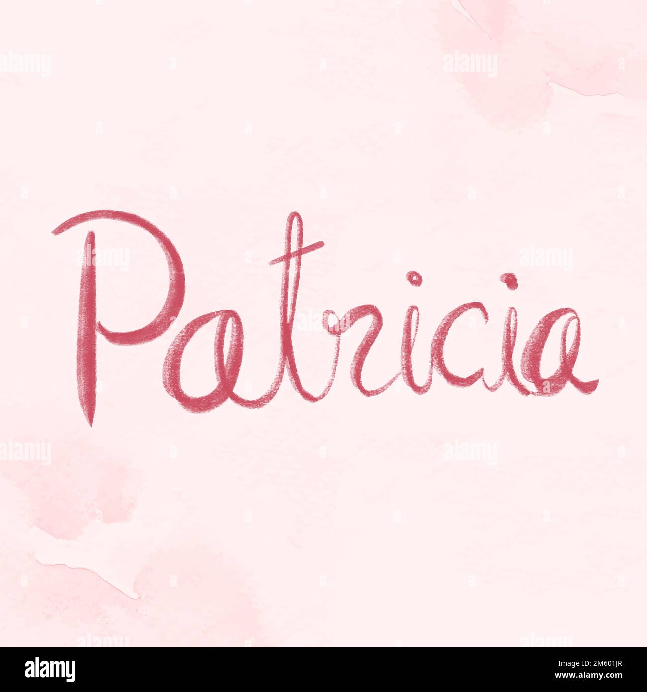 Patricia name script pink vector font Stock Vector Image & Art - Alamy