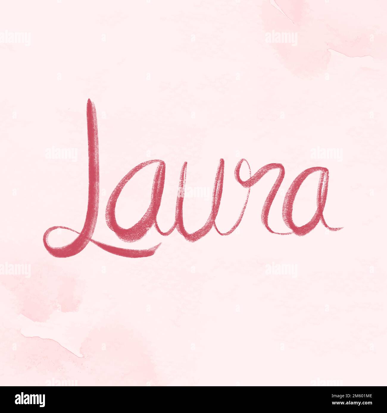 Laura pink name script vector font Stock Vector Image & Art - Alamy