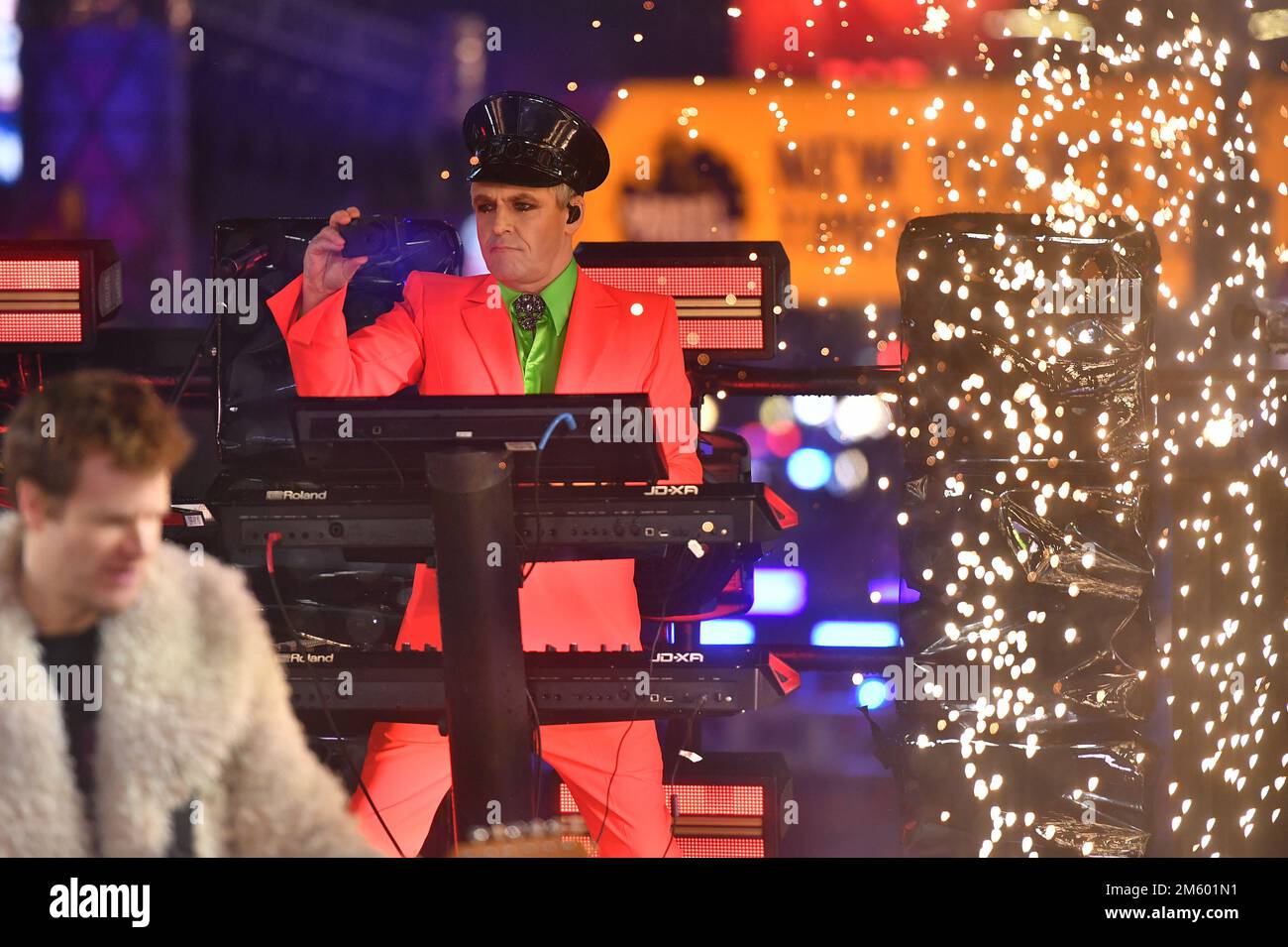 New York, USA. 31st Dec 2022. Duran Duran keyboard player Nick Rhodes ...