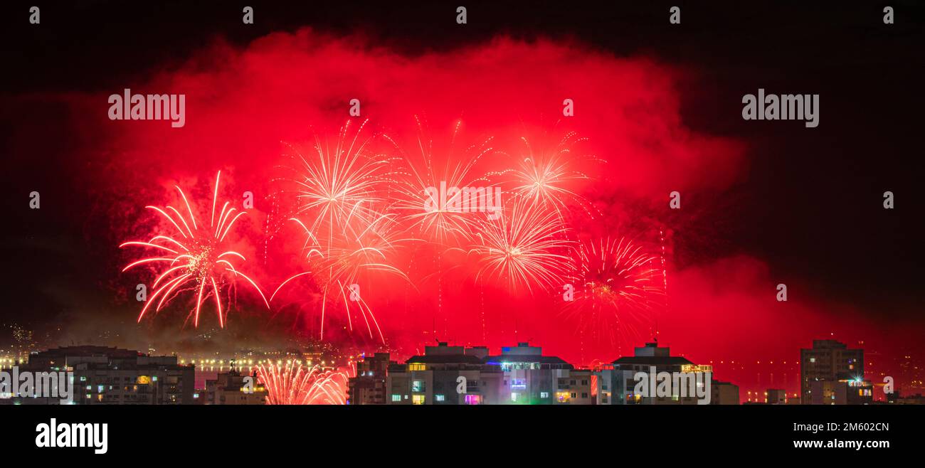 NITERÓI, RIO DE JANEIRO, BRAZIL – 01/01/2023: Night photo of the ...