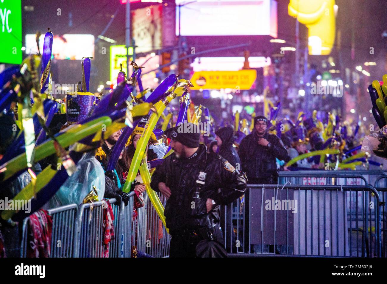 New York, United States. 01st Jan, 2023. NYPD does crowd control during ...