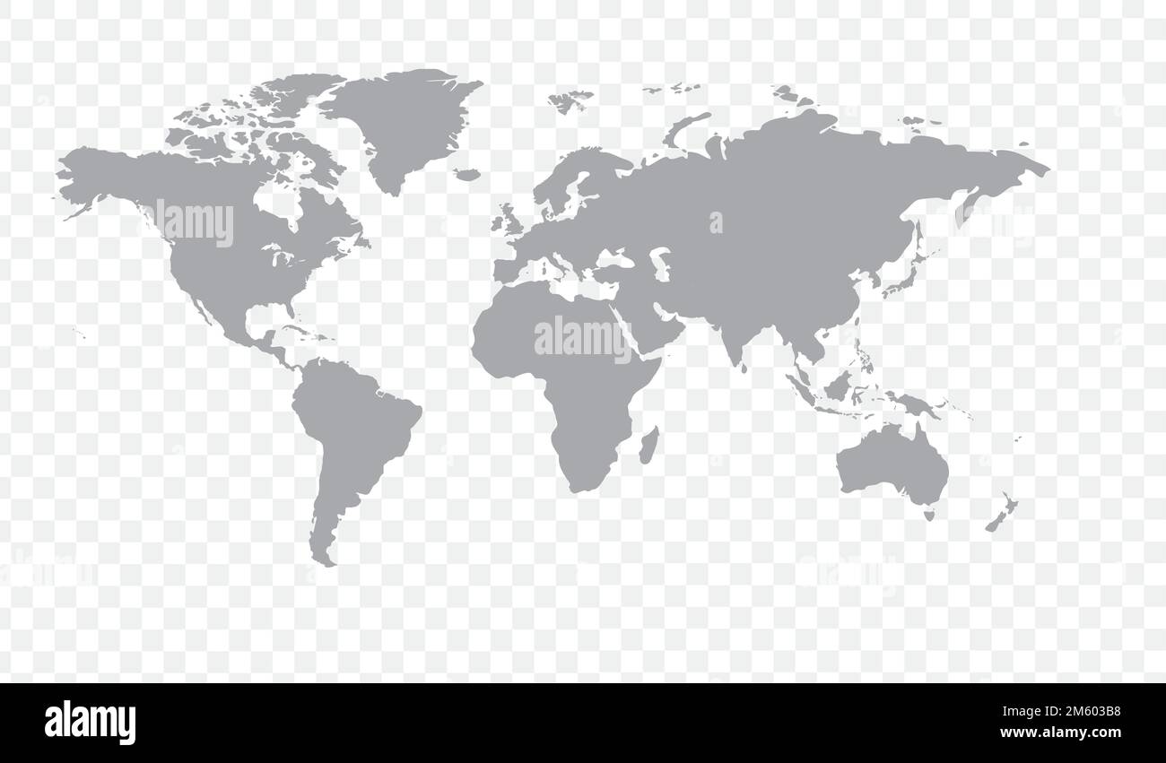 A map of the world on a transparent background Stock Vector Image & Art ...