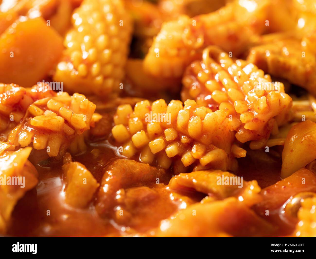 Squid and Pork Belly Bulgogi Stock Photo - Alamy