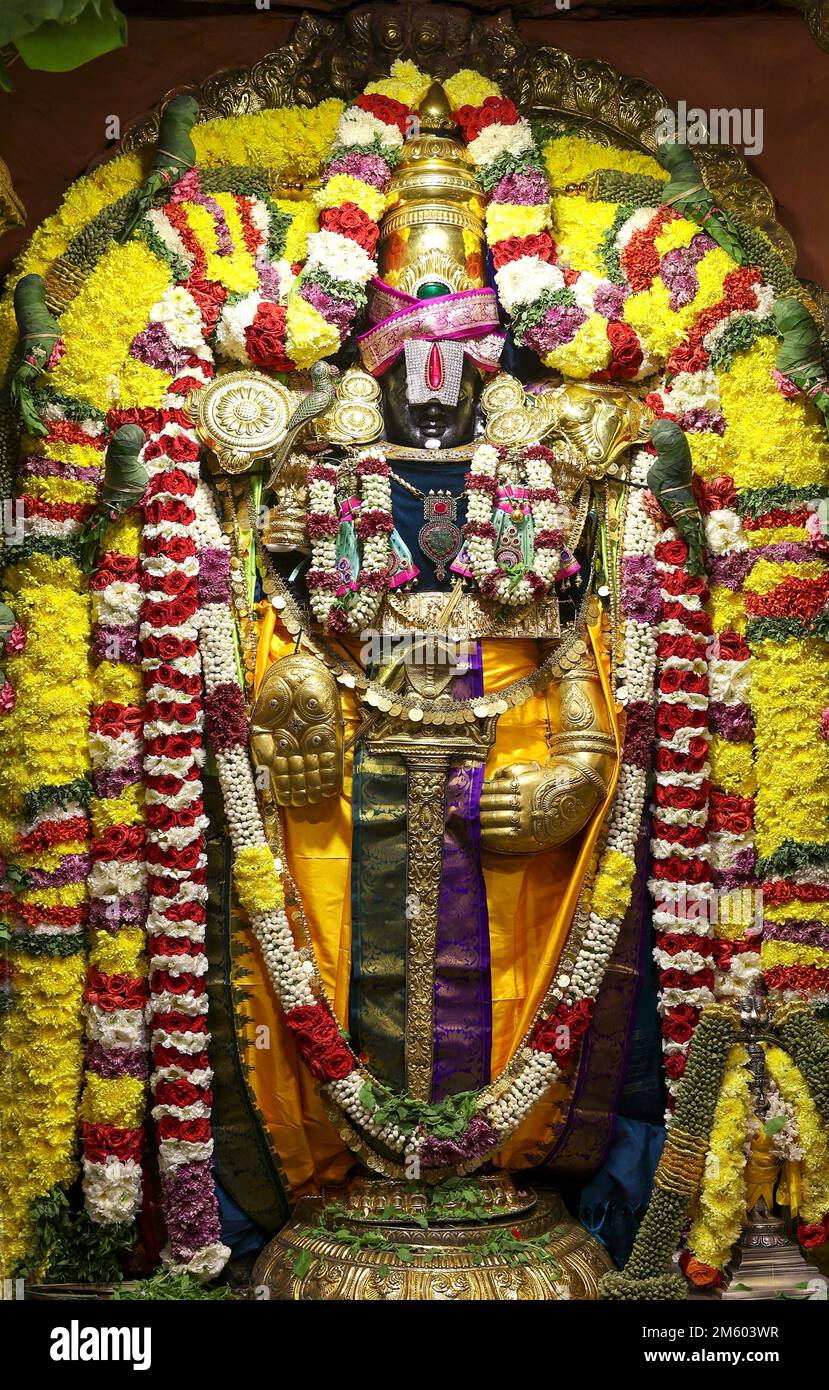 Devotees come to have the Dharshan of Hindu God Balaji the God of ...