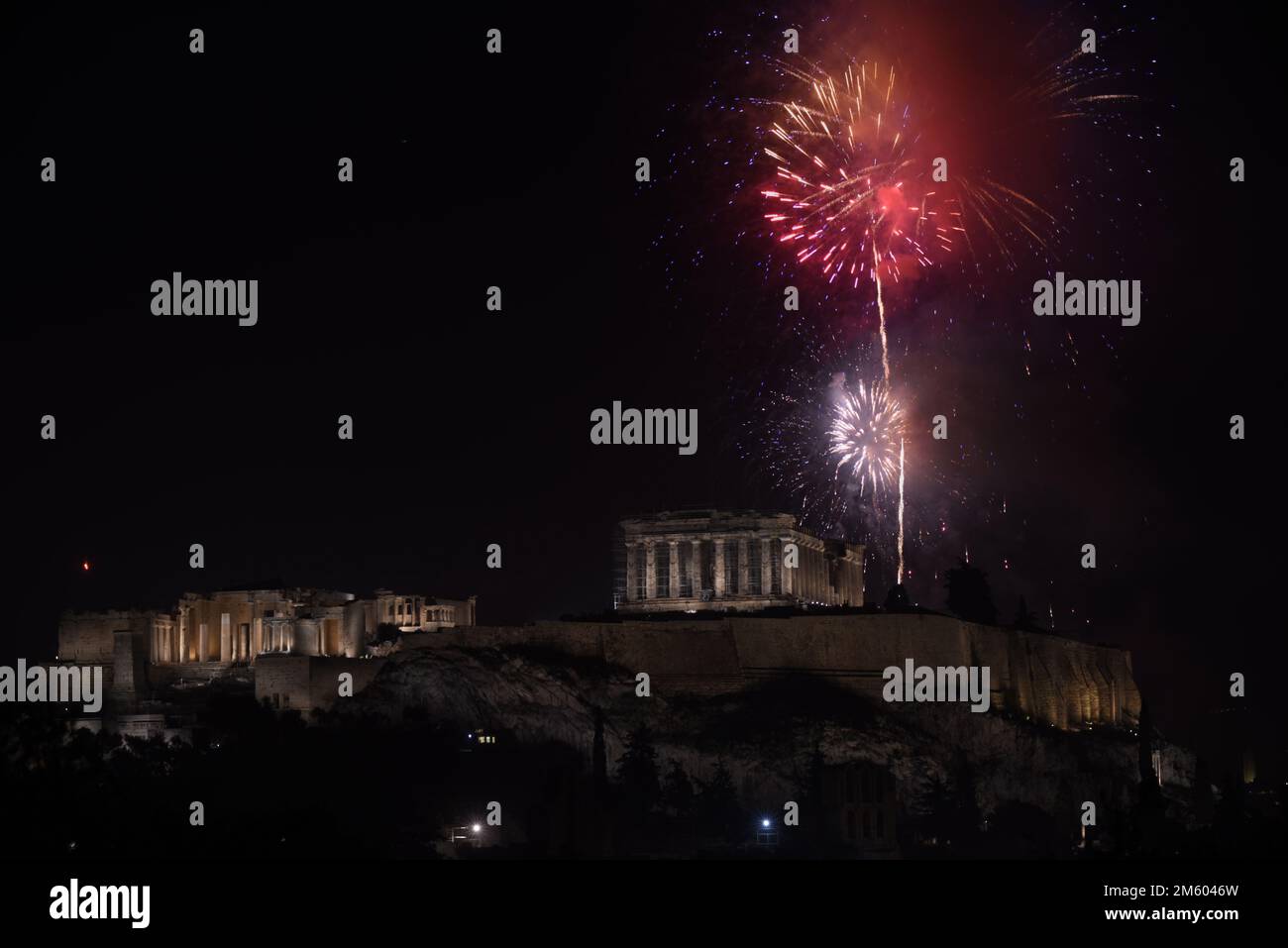 Athens, Attiki, Greece. 1st Jan, 2023. Athens with spectacular ...