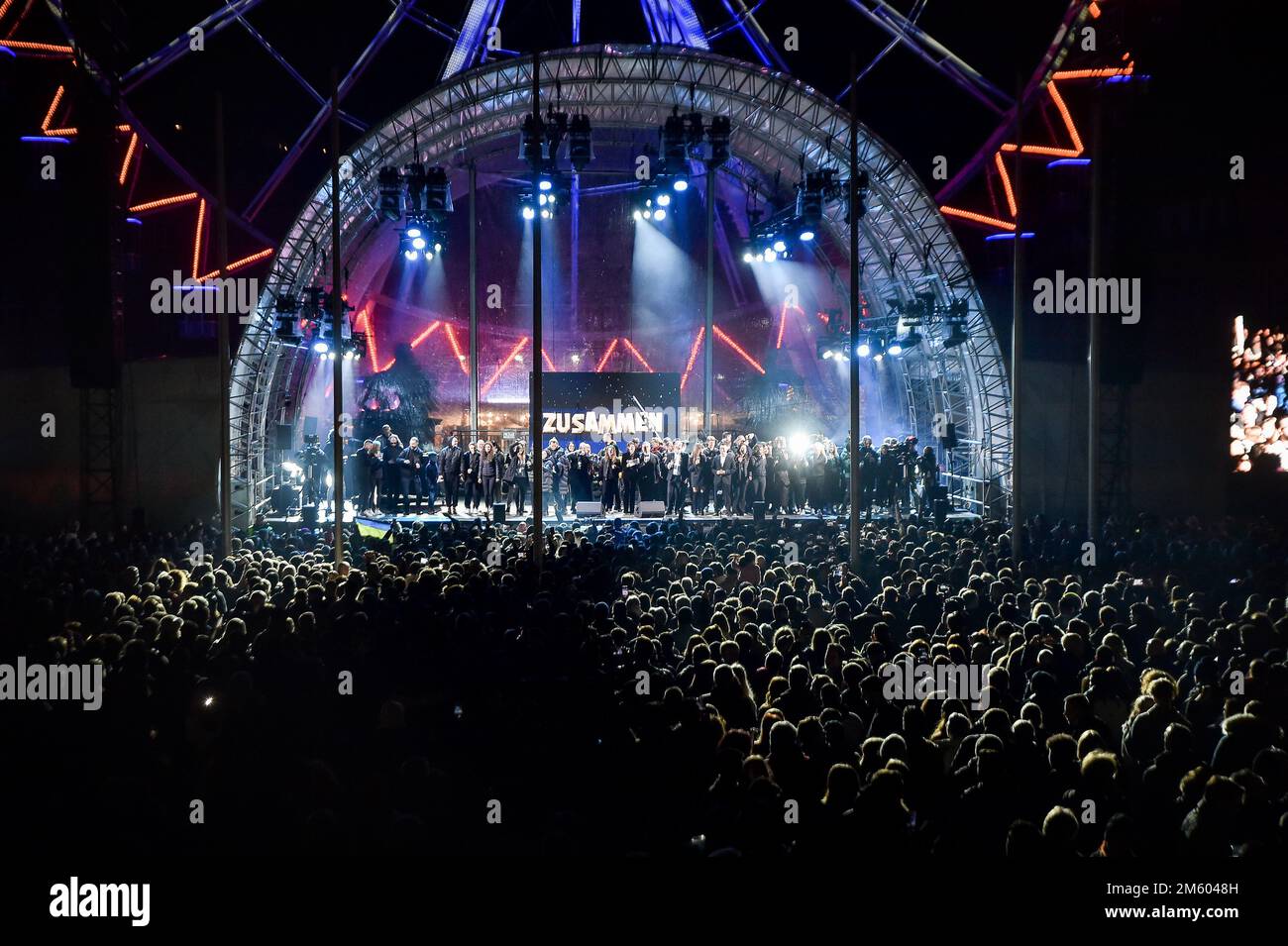 Together new years eve 2022 at the schlossplatz hi-res stock ...