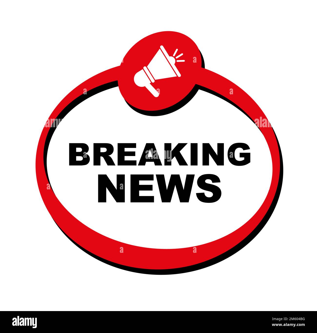 White line breaking news icon Stock Vector Images - Alamy