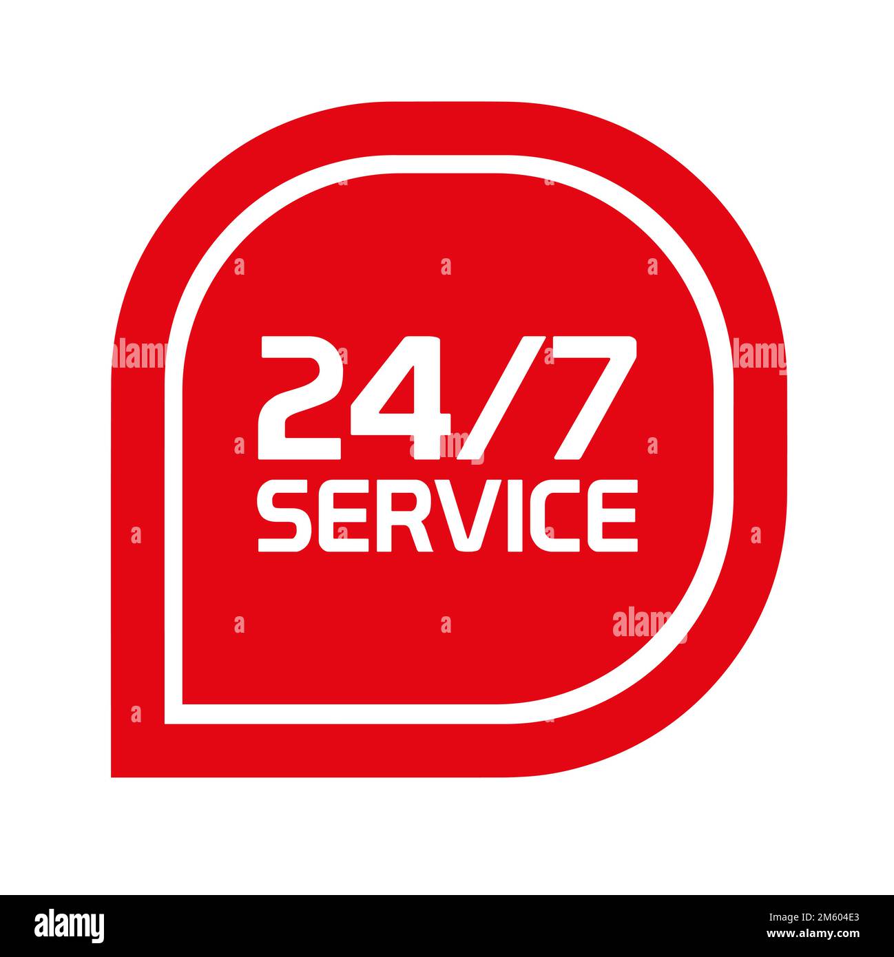 24 7 service icon on white background Stock Vector Image & Art - Alamy