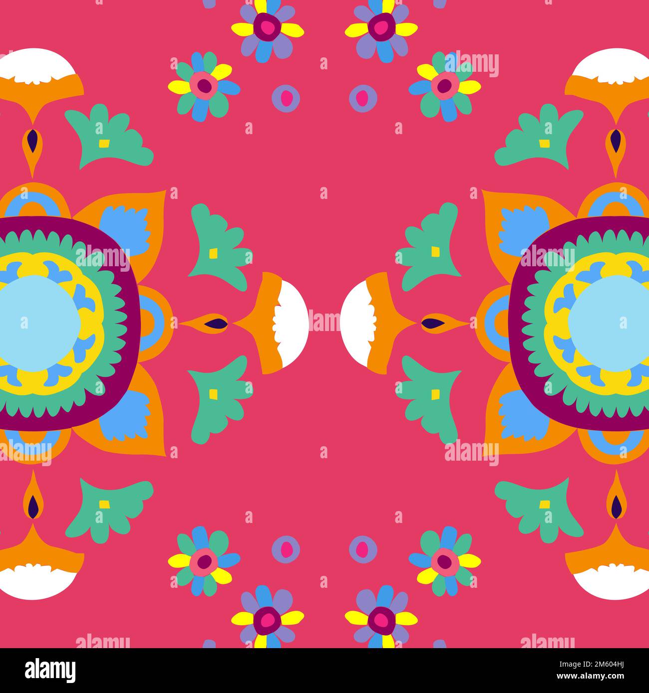 Diwali Indian mandala patterned vector background Stock Vector Image ...