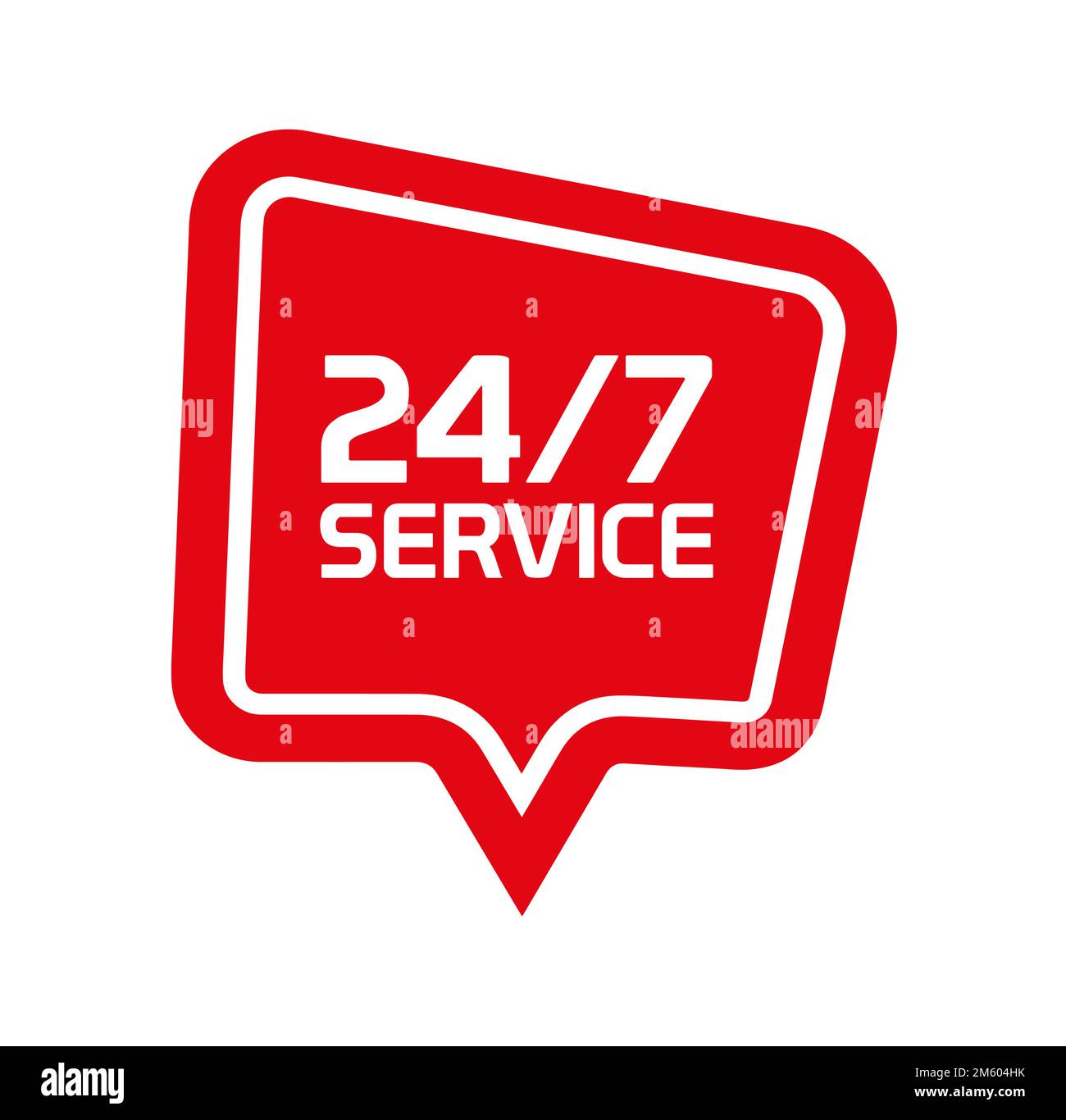 24 7 service icon on white background Stock Vector Image & Art - Alamy