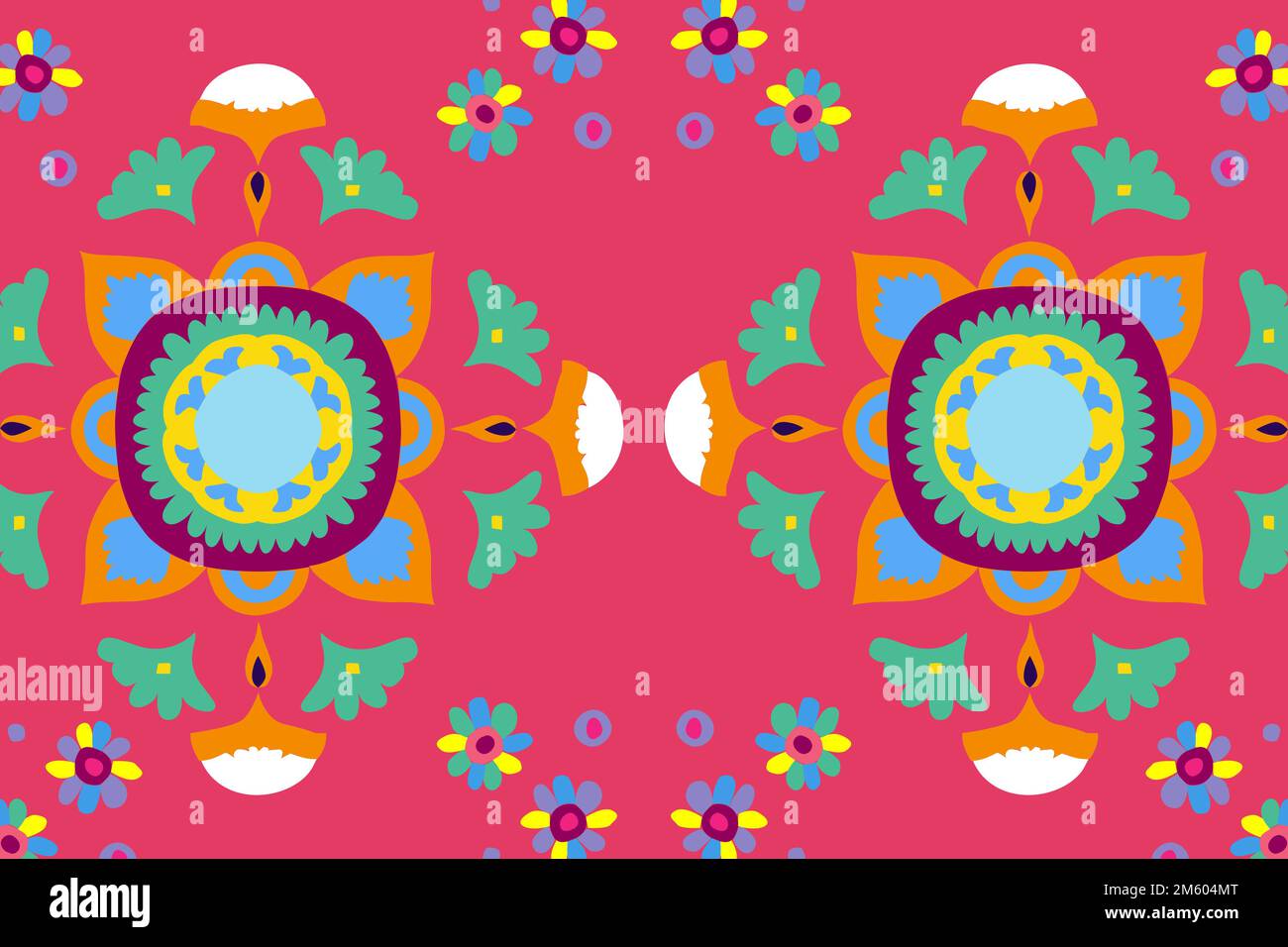 Diwali Indian rangoli pattern vector background Stock Vector Image ...