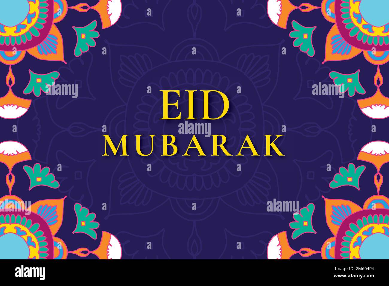 Eid Mubarak banner template vector Stock Vector Image & Art - Alamy