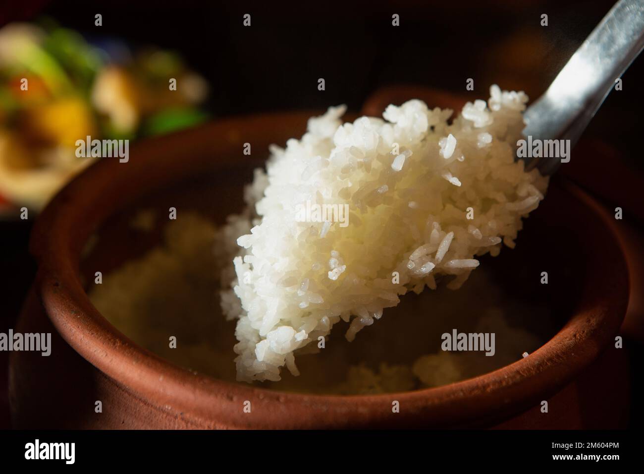 Delicious freshly cooked cauldron rice Stock Photo - Alamy