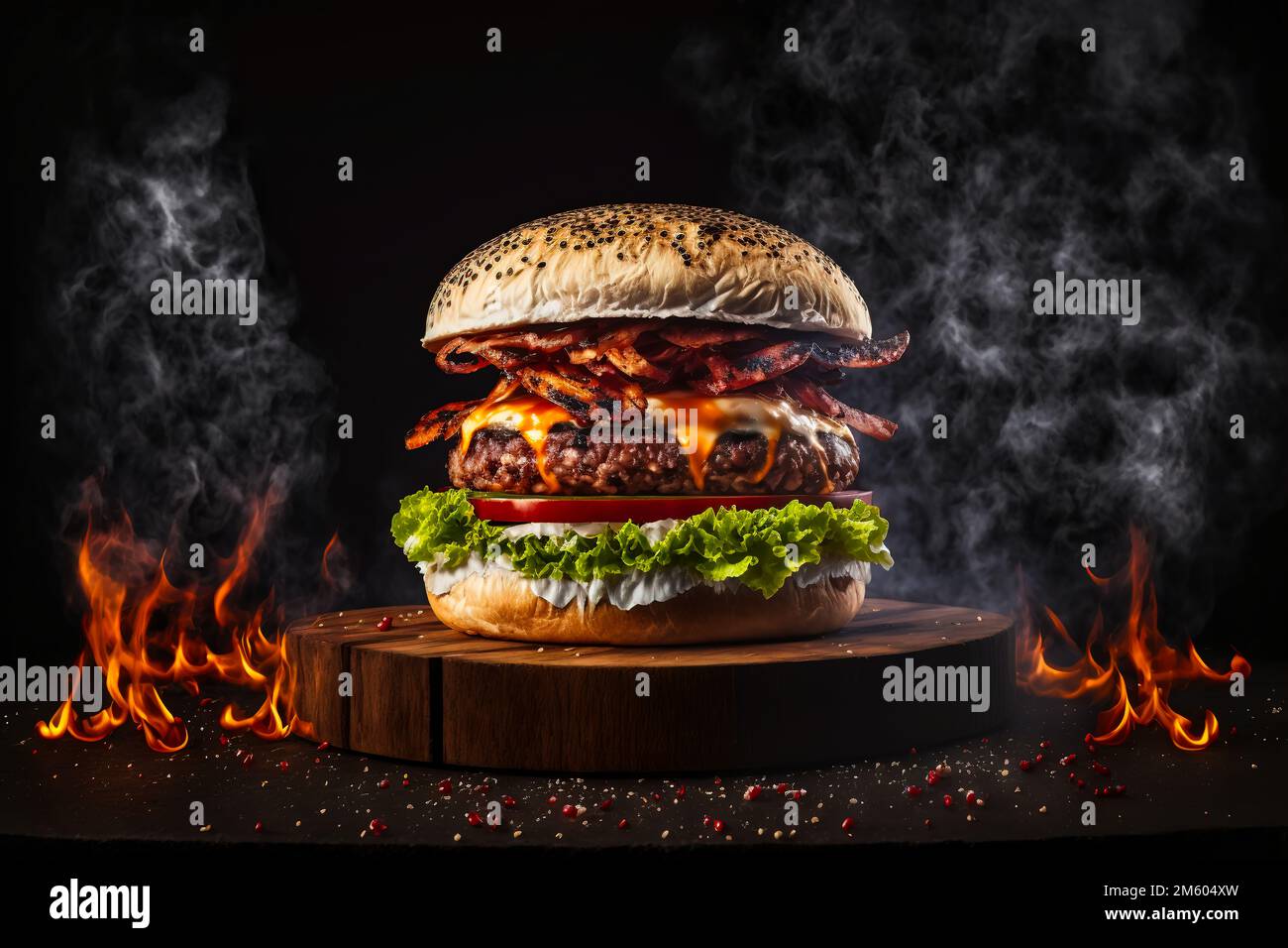 Burger desktop wallpaper hi-res stock photography and images - Alamy