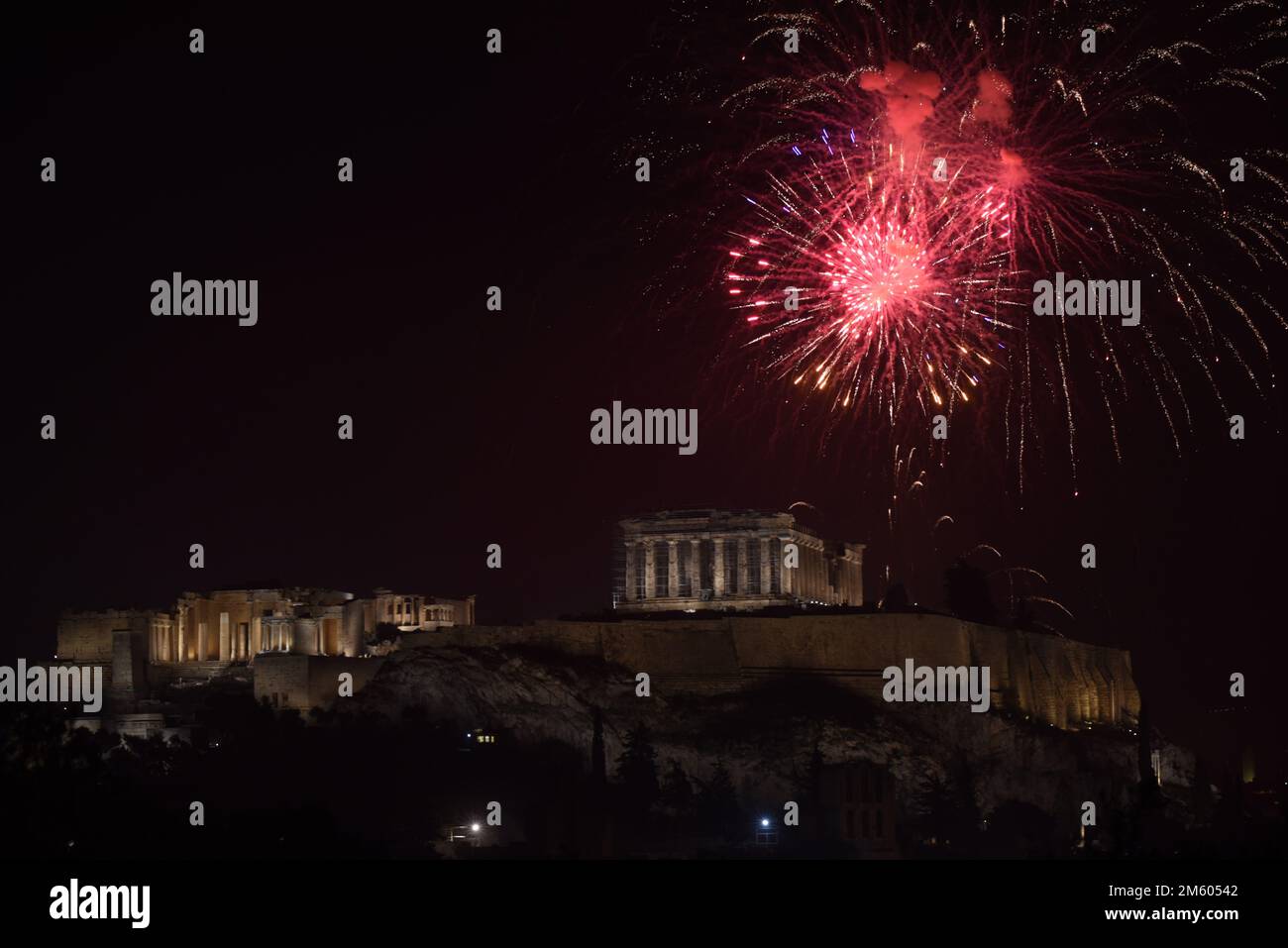 Athens, Attiki, Greece. 1st Jan, 2023. Athens with spectacular ...