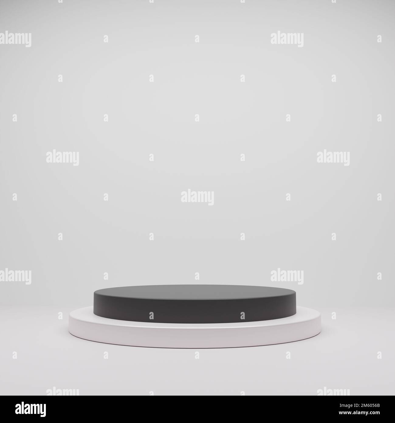 empty podium in white background for product placement Stock Photo - Alamy