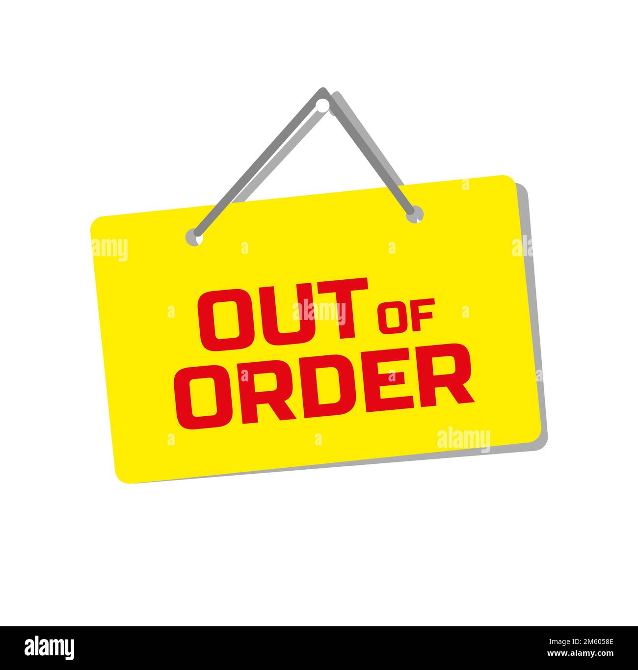 out of order vector sign on white background Stock Vector Image & Art ...