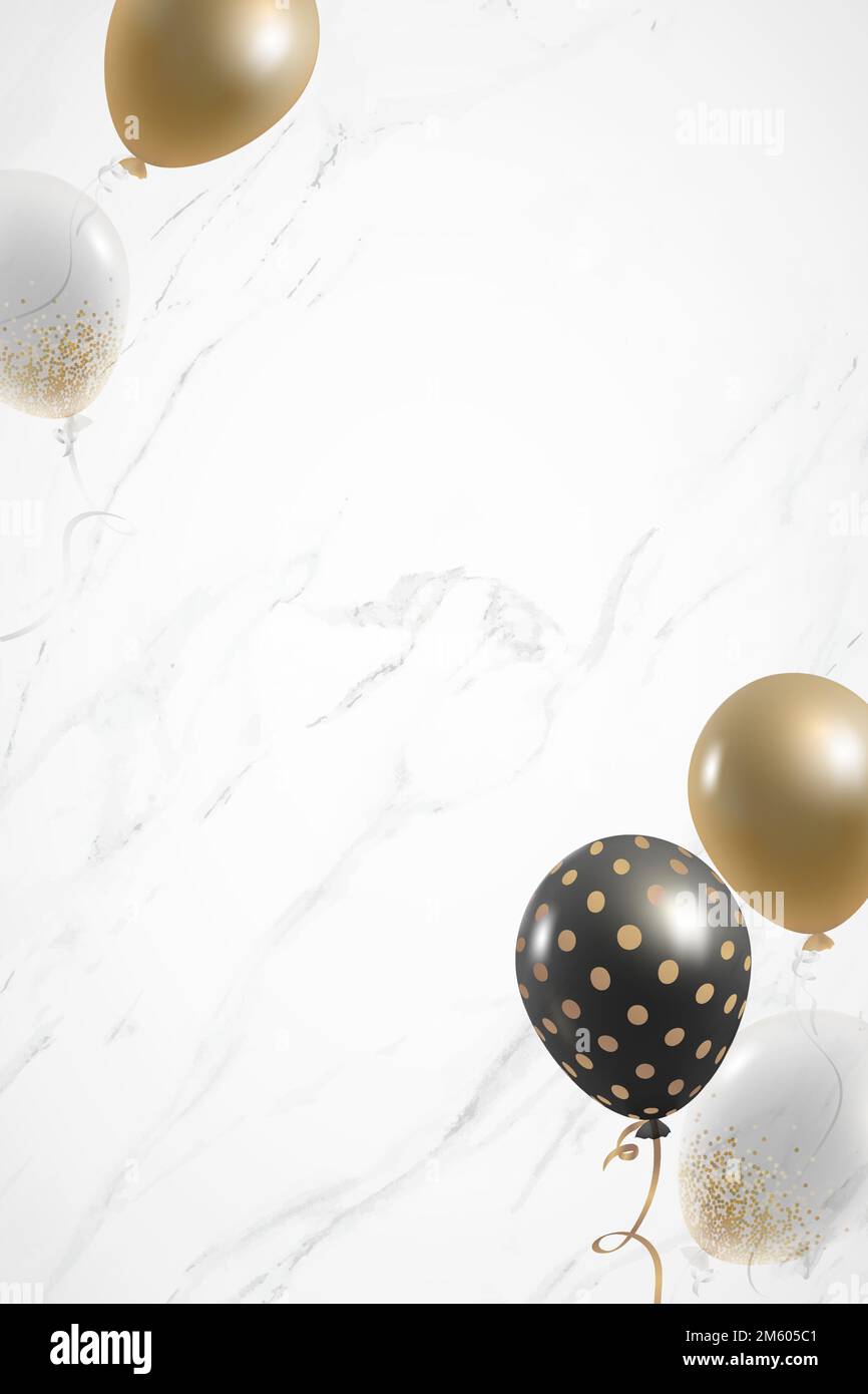 Elegant balloons frame design vector Stock Vector Image & Art - Alamy