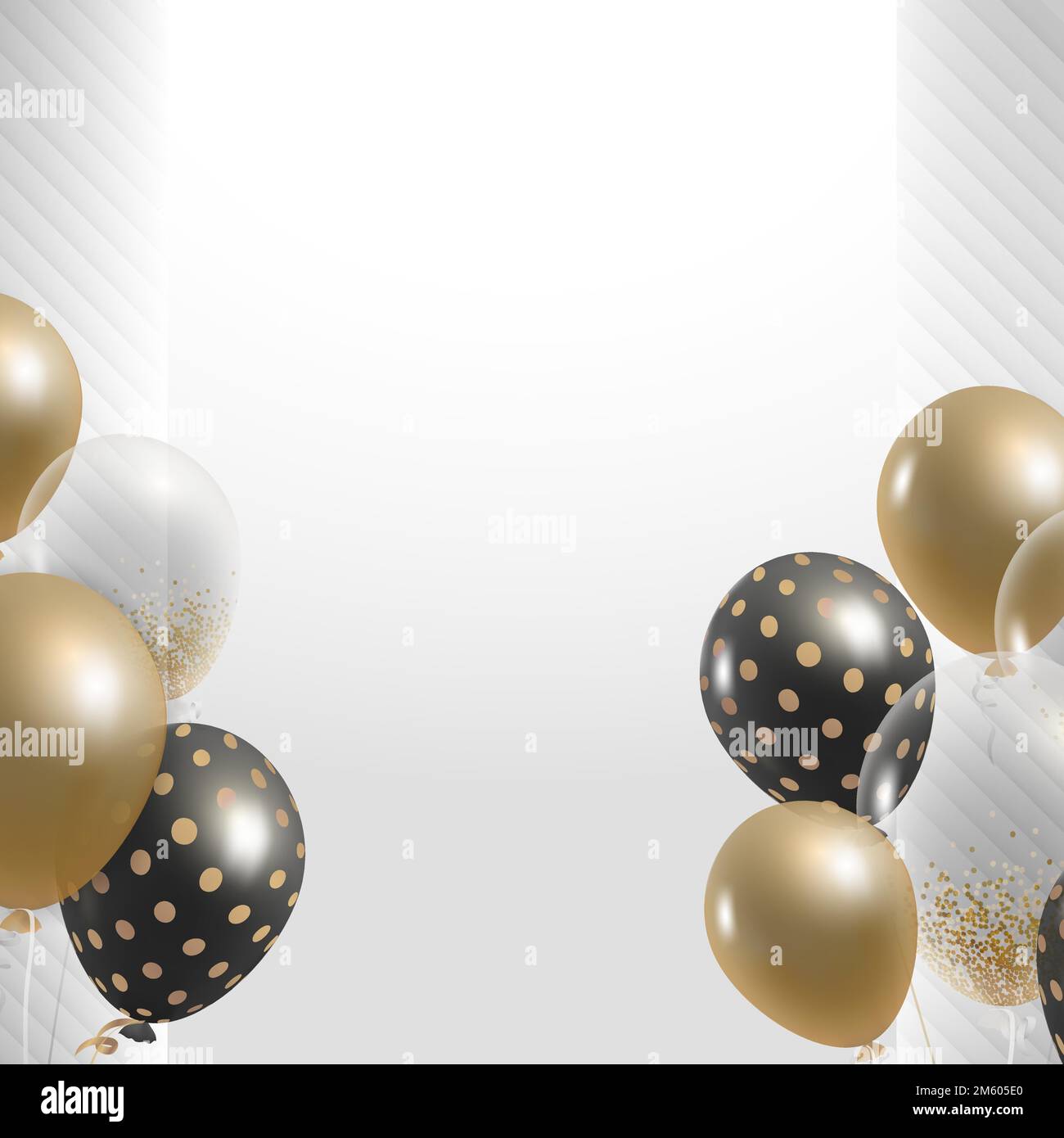 Elegant balloons frame design vector Stock Vector Image & Art - Alamy